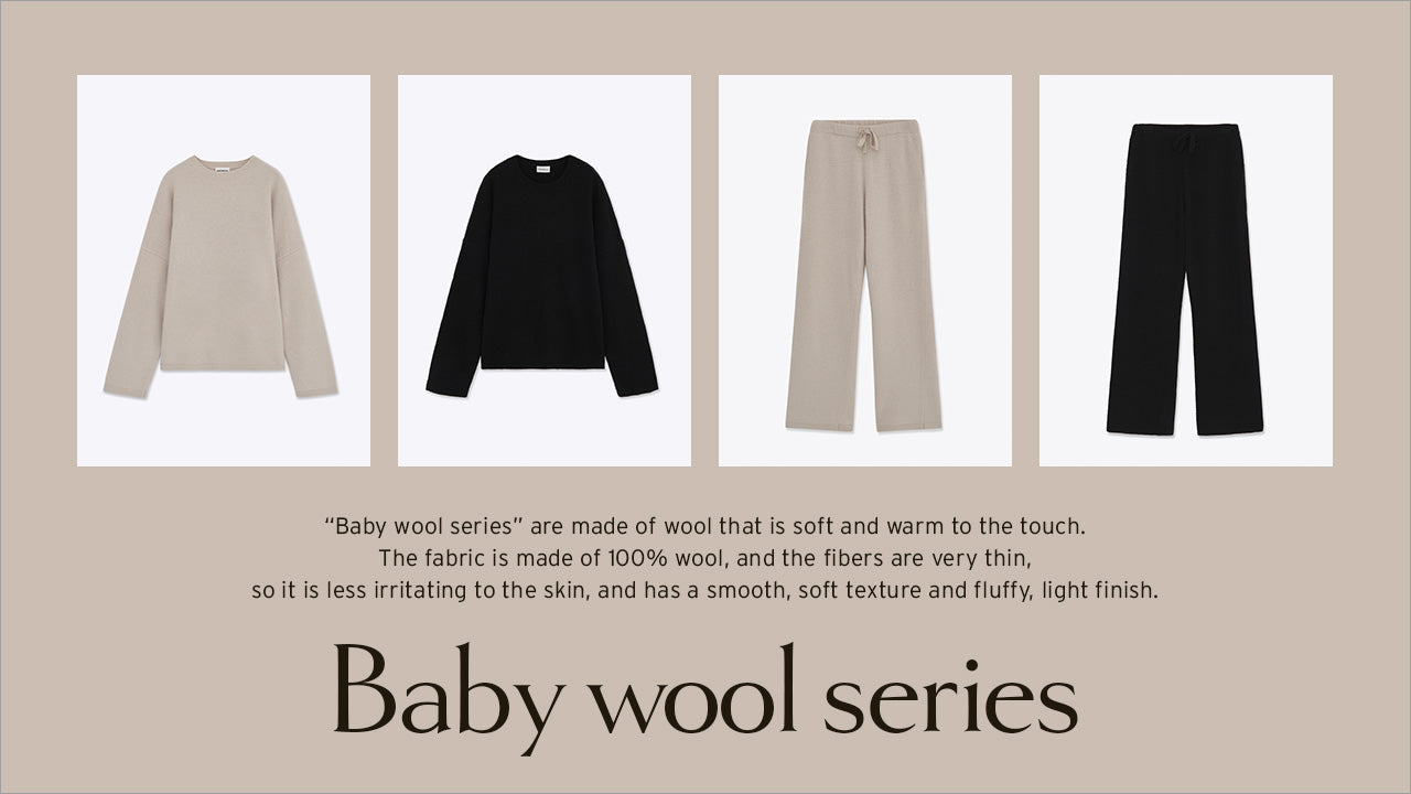 Baby wool Series | ふんわりとした優しい着心地が魅力のニットをご紹介 – encircle onlineshop
